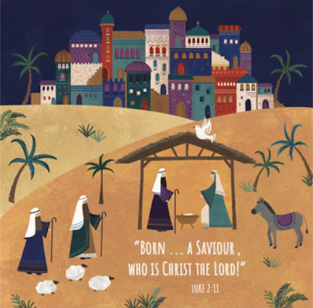 A Saviour Is Born (Pack of 10) (Greetings Card)